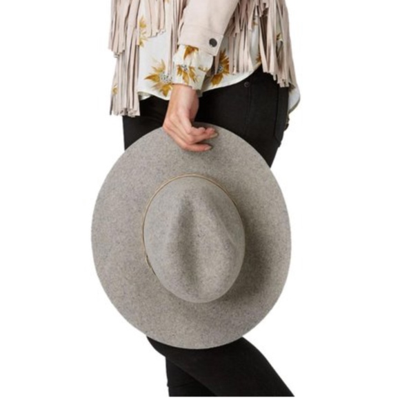 rag & bone | Accessories | Rag Bone Grey Oxford Wide Brim Wool Fedora ...